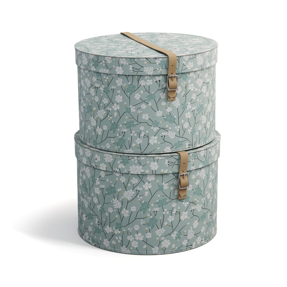 BIGSO Kartonske kutije za pohranu u setu 2 kom s poklopcem Rut | Koreqt.hr